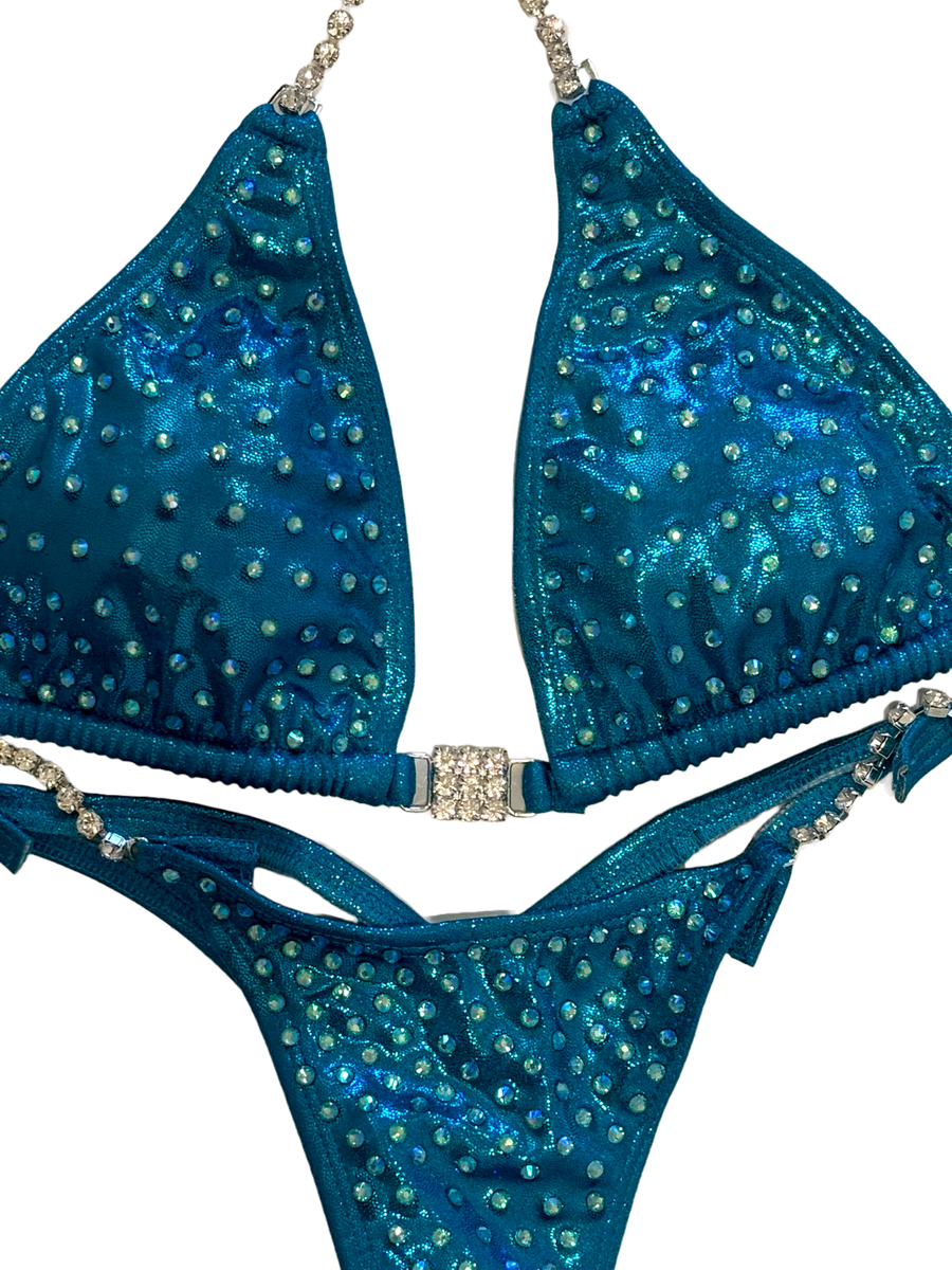 Turquoise Competition Bikini – Muse Bikini Co.